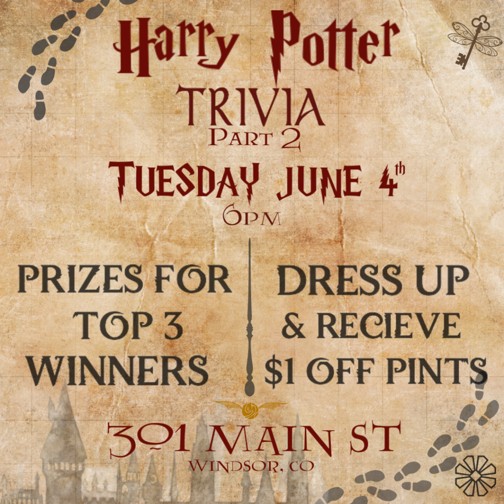 Harry Potter Themed Trivia (Windsor)